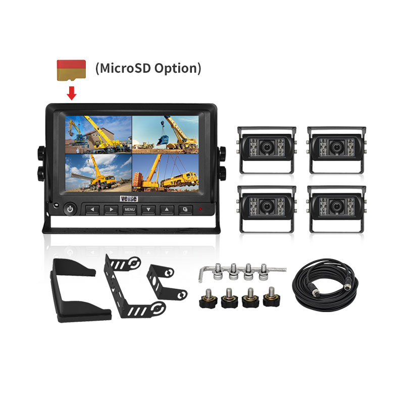 7-inch 1080P Quad Reversing Camera Monitor System-[Veise Electronics ...